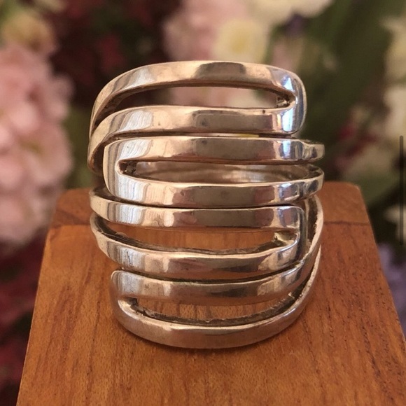 Silpada | Jewelry | Silpada Sterling Silver Modern Maze Ring | Poshmark